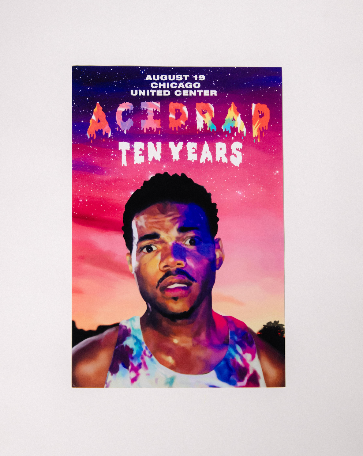 Official Acid Rap Ten Years Anniversary Poster – Star Line by Chance ...
